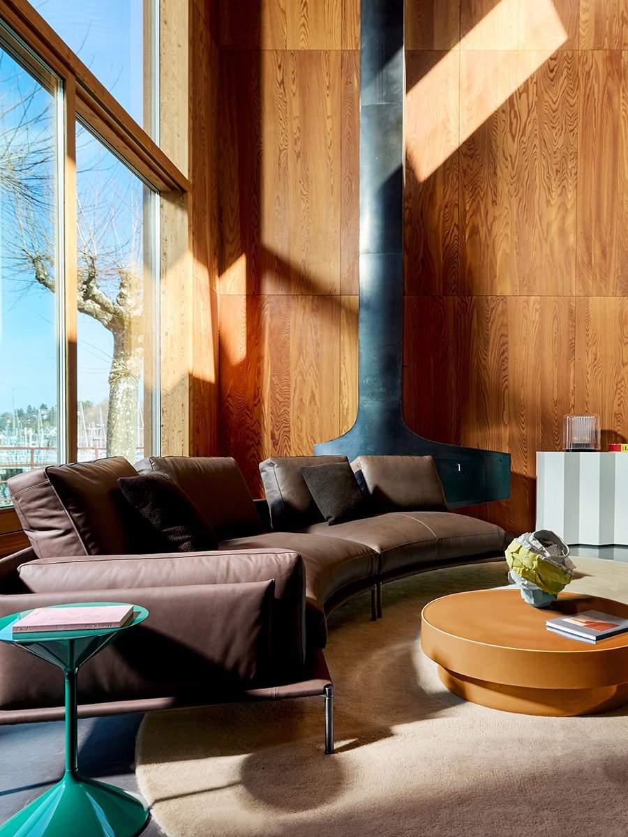 Elegant Linear or Curved Sofa for Living Room Noah | Zanotta