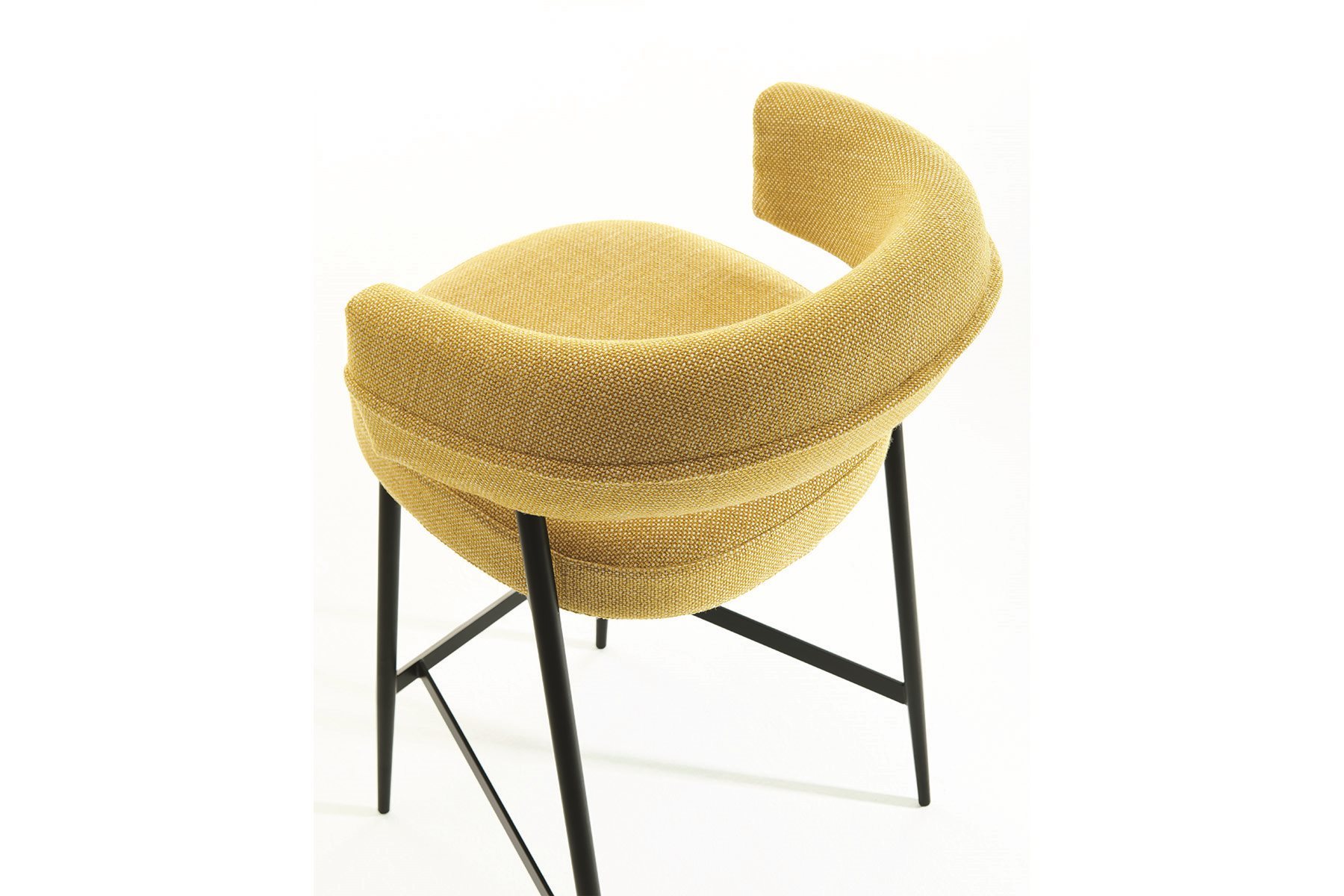 Upholstered Stool with Steel Frame Nena Stool| Zanotta
