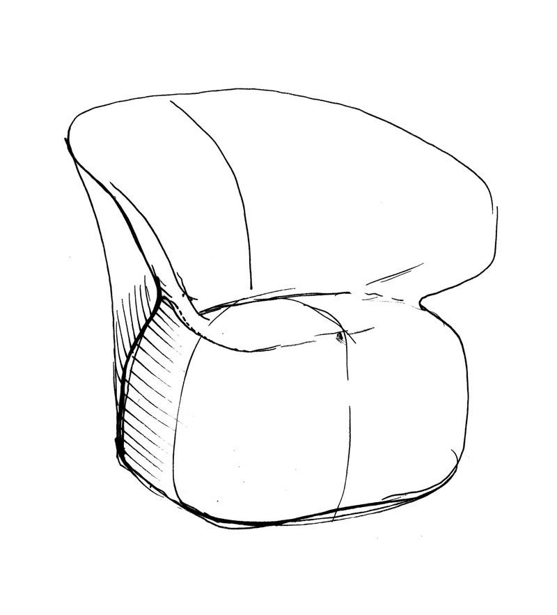 Arom armchair, the language of flowers. - Magazine | Zanotta